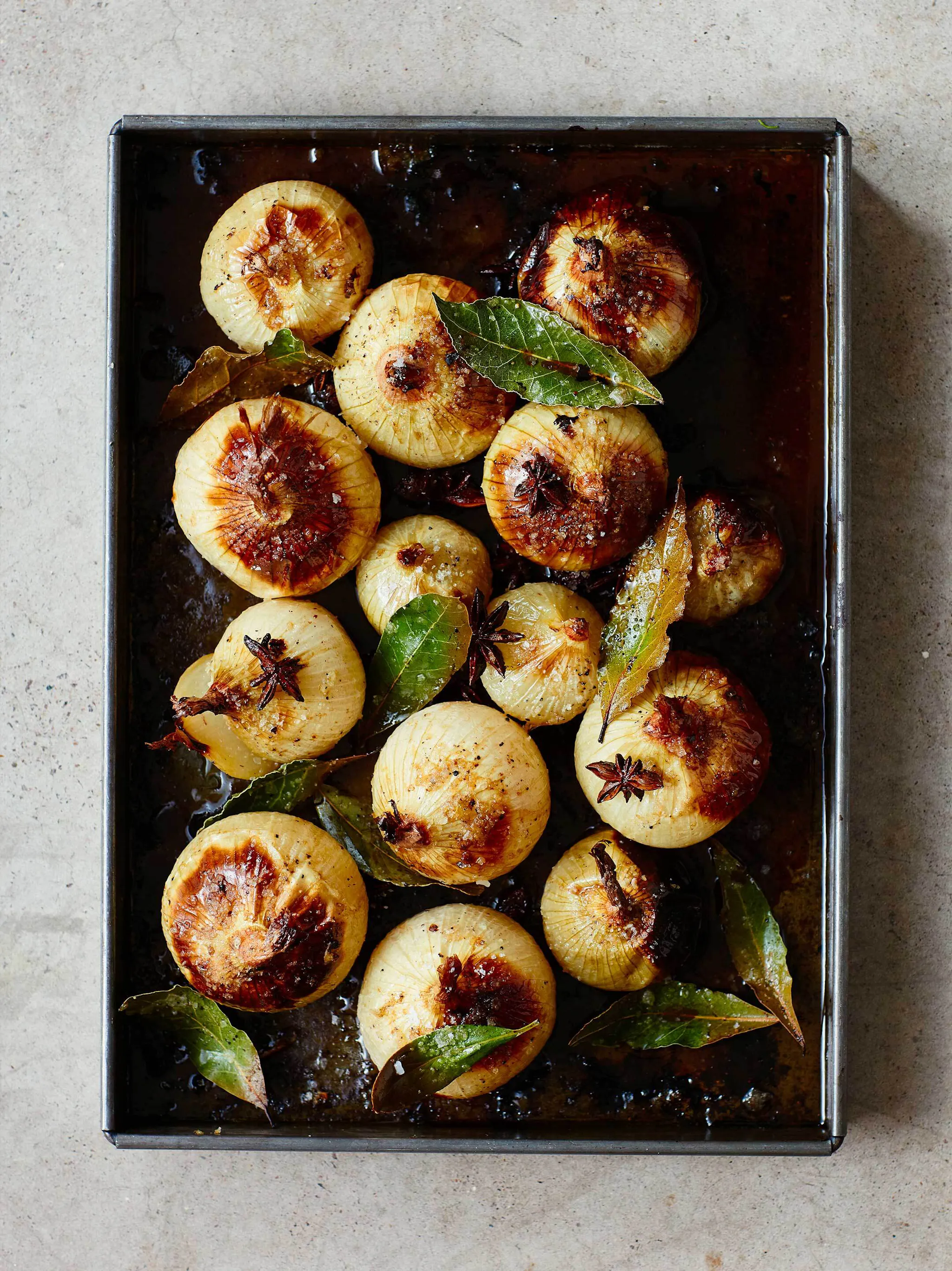 Baked onions and crispy shallots – Recipes – Anna Jones