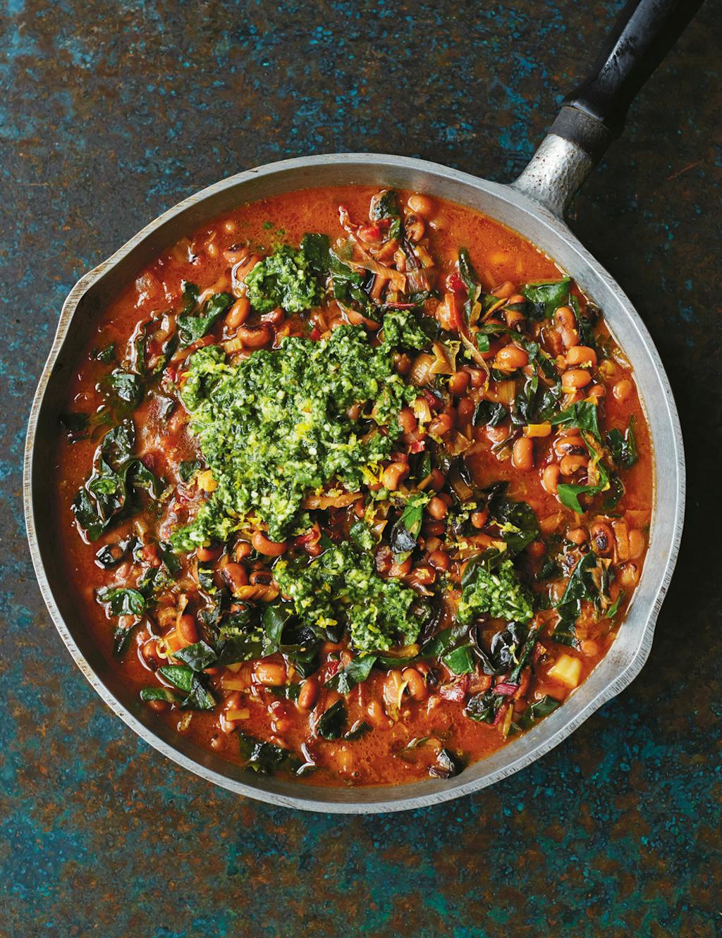 Black-eyed beans with chard and green herb smash – Recipes – Anna Jones