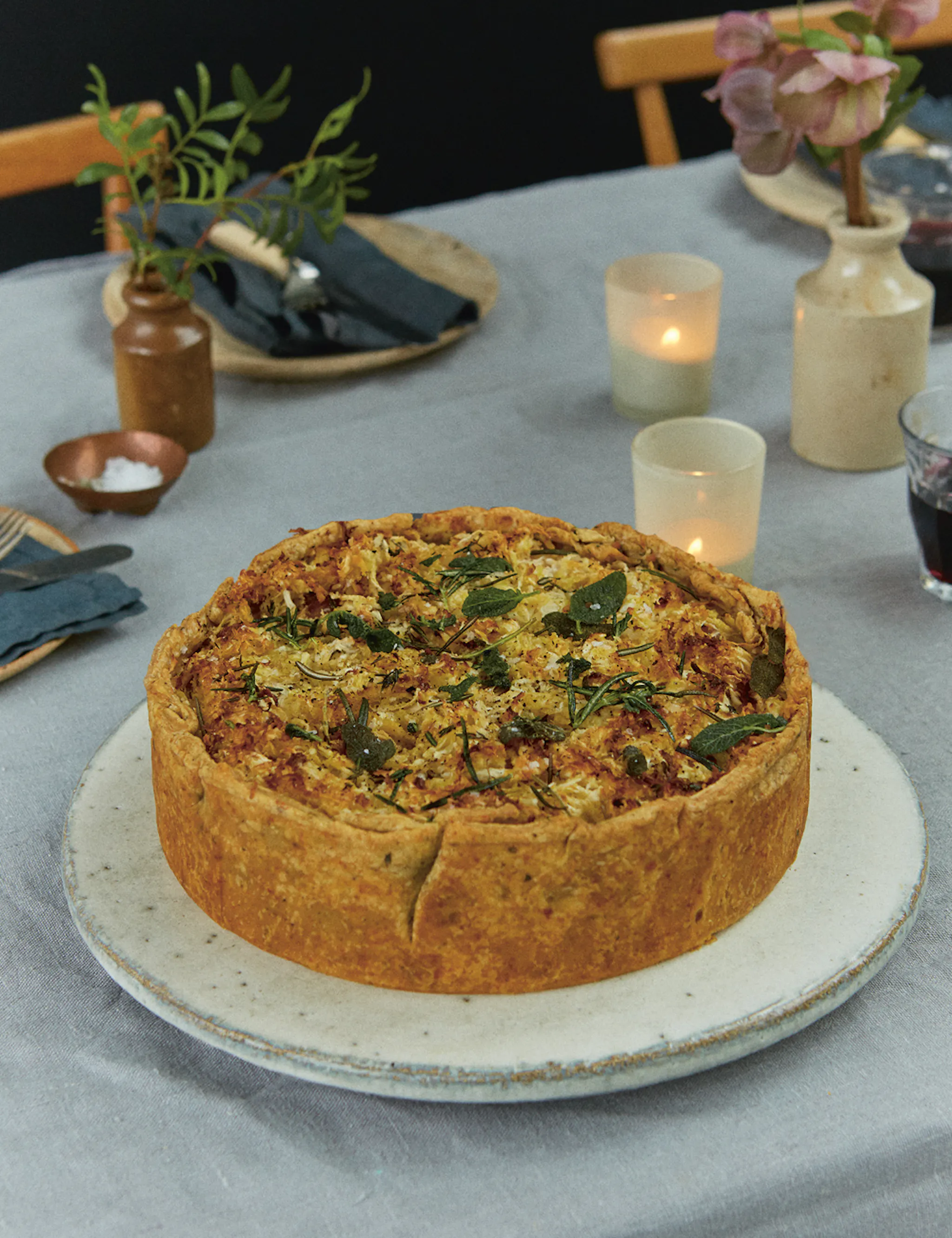 Celebratory Celeriac + Sweet Garlic Pie – Recipes – Anna Jones