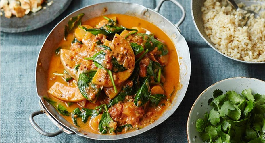 Dhal with crispy sweet potato and quick coconut chutney | Recipes ...