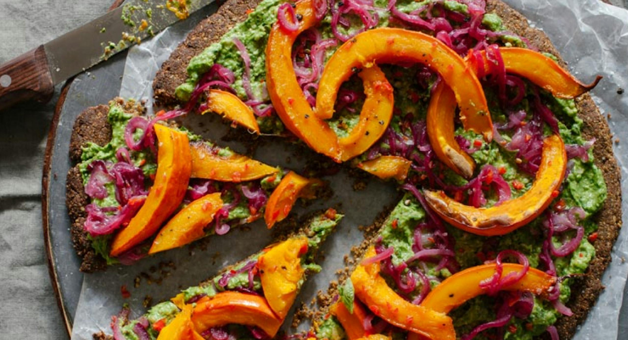 Seeded pistachio and squash galette | Recipes | Anna Jones